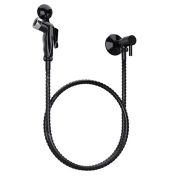 Kit Confort Ducha Higiênica Blukit Preta c/ Ponta Cromada - 220939 ...