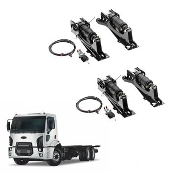 Kit Conjunto Bolsa Pneumatica Ford Cargo 4 Portas Tras Comp. - Suspentech - Bolsa Suspensão a Ar ...