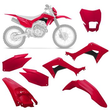 Kit Conjunto Roupa Carenagem Plásticos 5 Peças Moto Honda Crf 250f 2019 ...