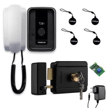 Kit Controle de Acesso com Interfone RFID, Fechadura FX 500 e Automação ...