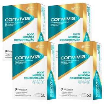 Kit Convivia Com 4 Unidades De 60 Comprimidos Cada - CELLERA ...