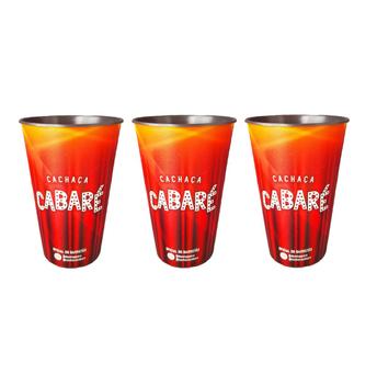 Kit Copo Cachaça Cabaré Dom Tápparo Plástico 550ml 3unidades - Bebidas ...
