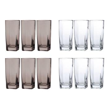 Kit Copos de Vidro 320ml 6 Transparente 6 Cinza Texas Agua - PRATICASA - Copos - Magazine Luiza