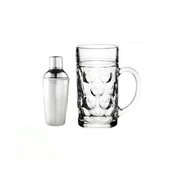 Kit Coqueteleira e Caneca de Chopp Viking 1 Litro - brand - Caneca de ...