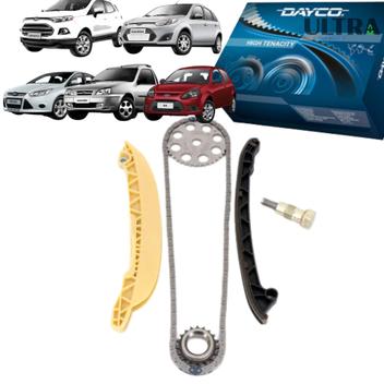 Kit Corrente Comando Distribuição Motor para Zetec Rocam 1.0 1.6 8V ...