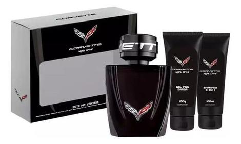 Kit Corvette Night Drive - Colônia Masculina, Shampoo 3 Em 1 E Gel Pós ...
