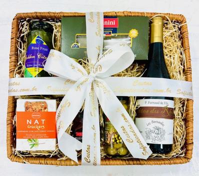 Kit Cotês - Cestas Sofisticadas - Vinho - Magazine Luiza