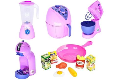 Kit Cozinha Infantil Brinquedo Menina Comidinha Rosa 14Pc - Altimar ...