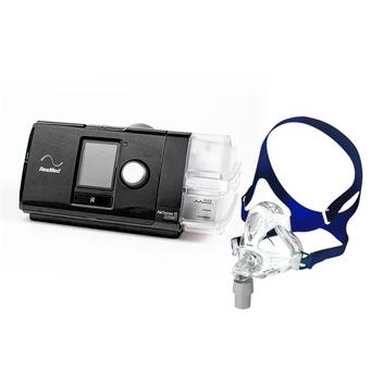 Kit cpap s10 airsense autoset + mascara facial quattro fx peq - resmed ...