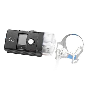 Kit cpap s10 basico c/umidif + máscara nasal airfit n20 g 63502 ...