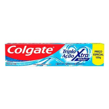 Kit Creme Dental Colgate Tripla Ação White 12 Und 120g - Creme e Gel ...