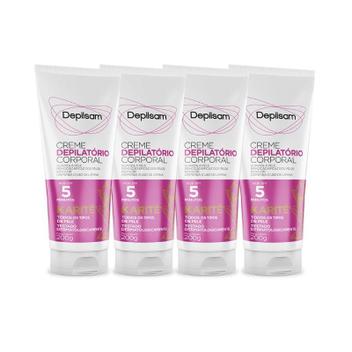 Kit Creme Depilatório Corporal Depilsam Karité 200G - 4 unidades ...