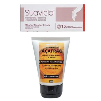 Kit Creme Suavicid Clareador + Esfoliante Corporal de Açafrão - legrand ...