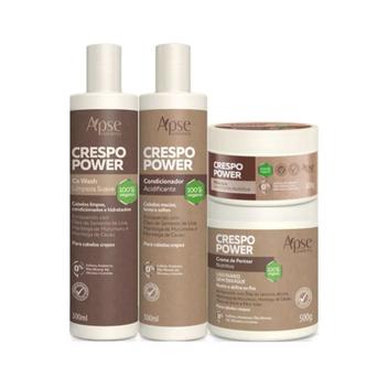 Kit Crespo Co Wash Condicioandor Máscara 300ml Creme De Pentear 500g - Apice - Co Wash ...