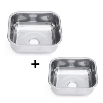 Kit Cuba Bojo Em Aço Inox 430 N3 40x34x17 2 Unidades - Tecnocuba - Pia ...