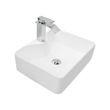 Kit Cuba Pia Louça Cerâmica Banheiro C/Torn E Vál Cromada 28 - Smart ...