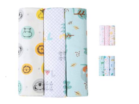 Kit Cueiro Bebe Flanelado Estampado 80cmx80cm 100% Algodão Mantinha ...