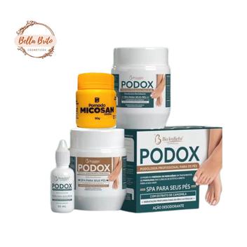 Kit Cuidado Completo para Pele e Pés Pomada Micosan e Kit Podox ...