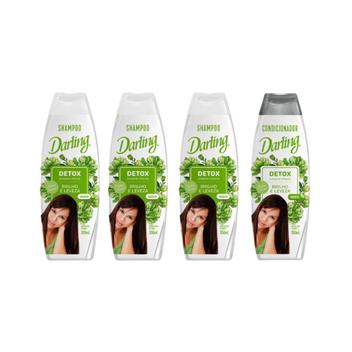 Kit Darling Detox 3 Shampoos 350Ml + 1 Condicionador 350Ml - Kit ...