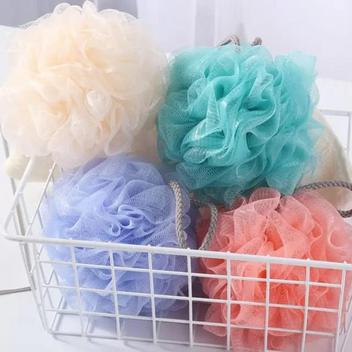 Kit de 10 Esponjas de Banho de Nylon premium em Cores Sortidas ...