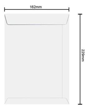 Kit de 100 Envelopes A5 Ofício Cor Branco Tamanho 17x25cm Tilibra ...