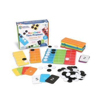 Kit de 140 Peças Rainbow Ten-Frames - Recursos de Aprendizagem ...