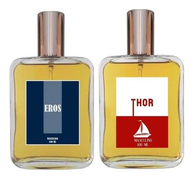 Kit De 2 Perfumes 100Ml - Eros + Thor - Essência Do Brasil - Kit de ...