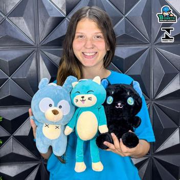 Kit de 3 Pelúcias Super Macias - Ideal para Abraçar e Colecionar - Toy ...