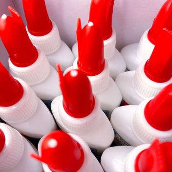 Kit de 6 Colas branca líquida escolar papelaria material de artes ...