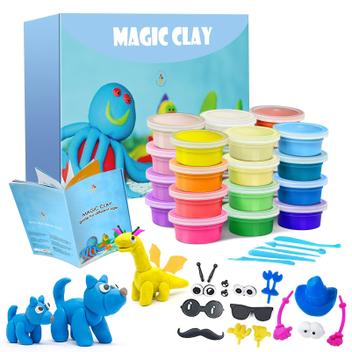 Kit de Argila de Modelar ESSENSON Air Dry - 24 Cores para Crianças (3 a ...