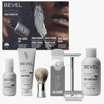 Kit de Barbear Bevel para Homens - Lâmina, Escova, Óleo e Bálsamo - Kit ...