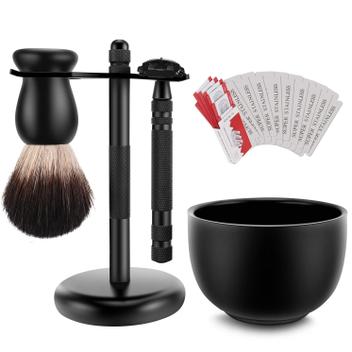 Kit de barbear SANWA Deluxe para homens com lâminas e lâminas de ...