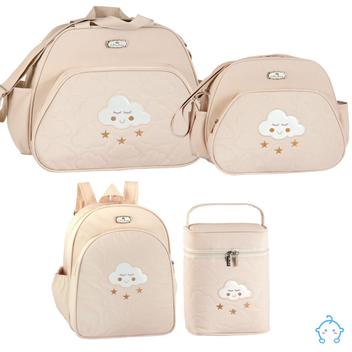 Kit de Bolsa Maternidade Nuvem Luxo Bebê Menino e Menina - Merver ...