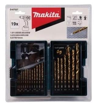 Kit De Brocas Hss-Tin 19 Pecas D-67527 Makita - 4 - Broca - Magazine Luiza