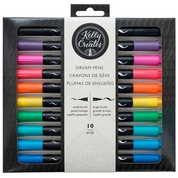 Kit de Canetas Duas Pontas para Caligrafia Lettering Dream Arco-Íris 10 ...