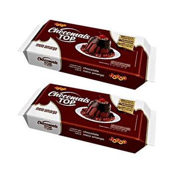 Kit de Chocolates Cobertura Mais Brilho e Textura Suave 2 Un - Jazam ...