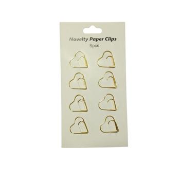 Kit De Clips Coração Em Metal Com 8 Unidades 25Mm Ref:Ap4745 - Lextac ...