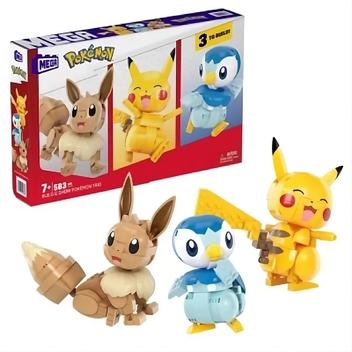 Kit de Construção MEGA Pokémon - 583 Peças + 3 Bonecos de Ação ...