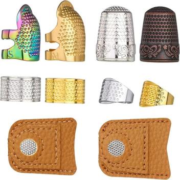 Kit de Dedal Vintage Ajustável para Costura - Proteção para Dedo em ...