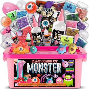 Kit de fabricação de lodo FUNKIDZ Cute Toy Monster para meninas de 6 a ...