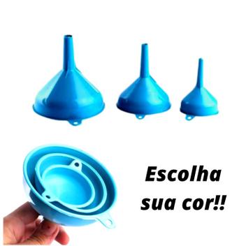 Kit de Funis Funil 3 tamanhos Grande Médio e Pequeno Colorido - Funil ...