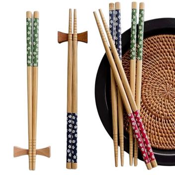 Kit de Hashis Japoneses em Bambu Ecológico Reutilizável Pauzinho ...