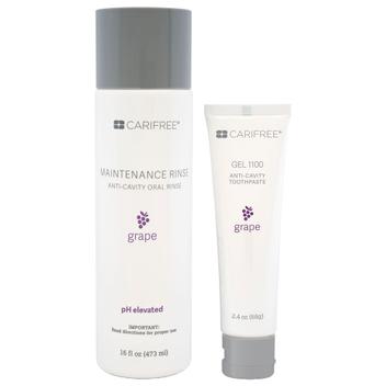 Kit de Manutenção e Prevenção de Higiene Bucal CARIFree - Sabor Uva ...