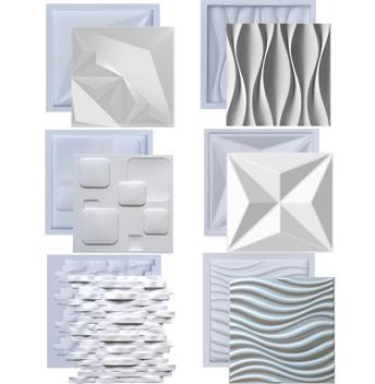 Kit De Moldes Formas Pra Revestimento Gesso 3D E Cimento Fdg ...