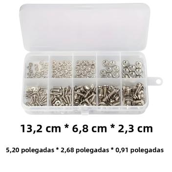 Kit De Parafusos De Aço Inoxidável M2 a M5 SS304 320 Peças Parafuso ...
