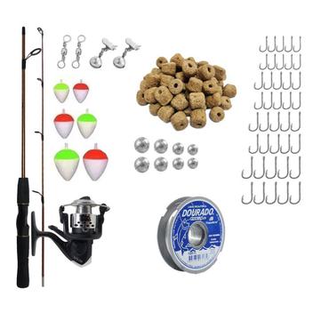Kit De Pesca Completo 10Kg 1 Vara 1,50M 1 Molinete E Itens - Summer ...