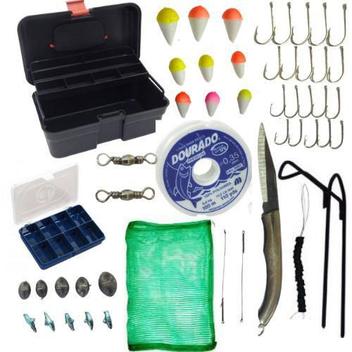 Kit De Pesca Completo 80 Unidades Caixa Com Acessórios - Hi - Sekyped ...