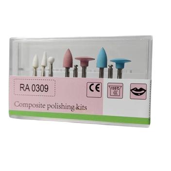 Kit de Polimento Dental 9 Peças - Contra-Ângulo de Baixa Velocidade ...