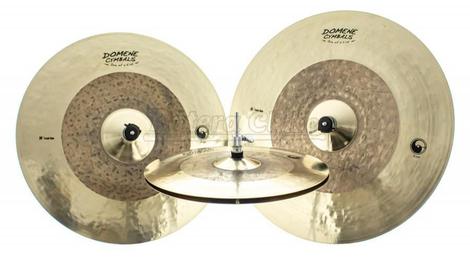 Kit de Pratos Domene Aqua Series com Hihat 15, Crash Rides 20 e 22 em ...