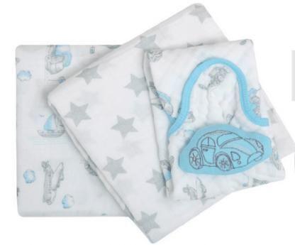 Kit de presente papi soft com naninha e cueiro - fusca - 3 peças ...